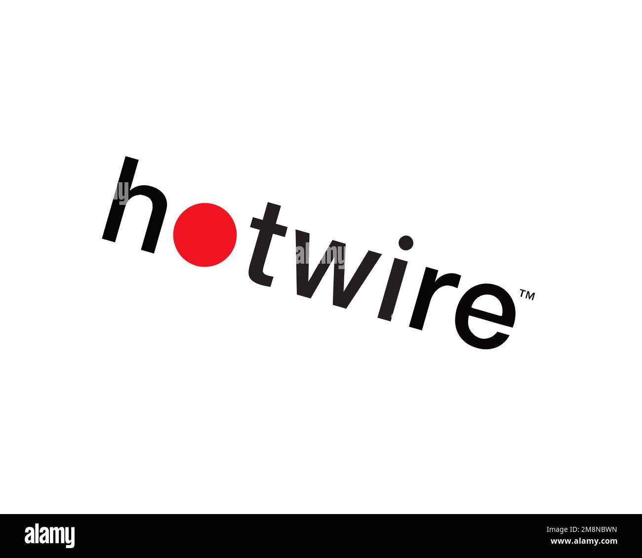 Hotwire. com, rotated logo, white background B Stock Photo - Alamy
