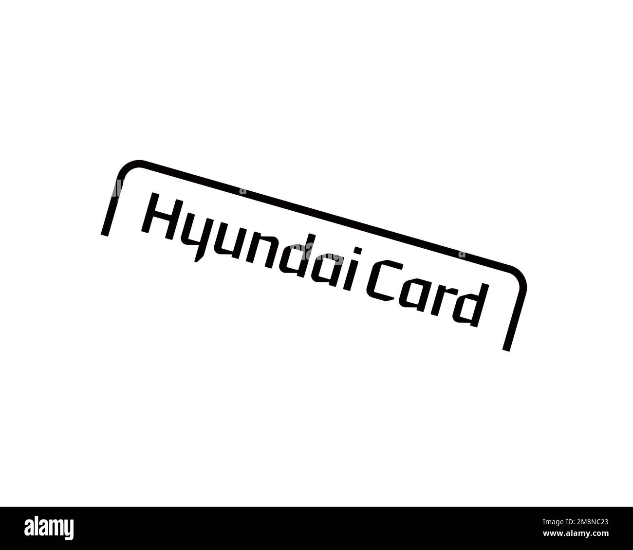 Hyundai Card, Rotated Logo, White Background B Stock Photo - Alamy