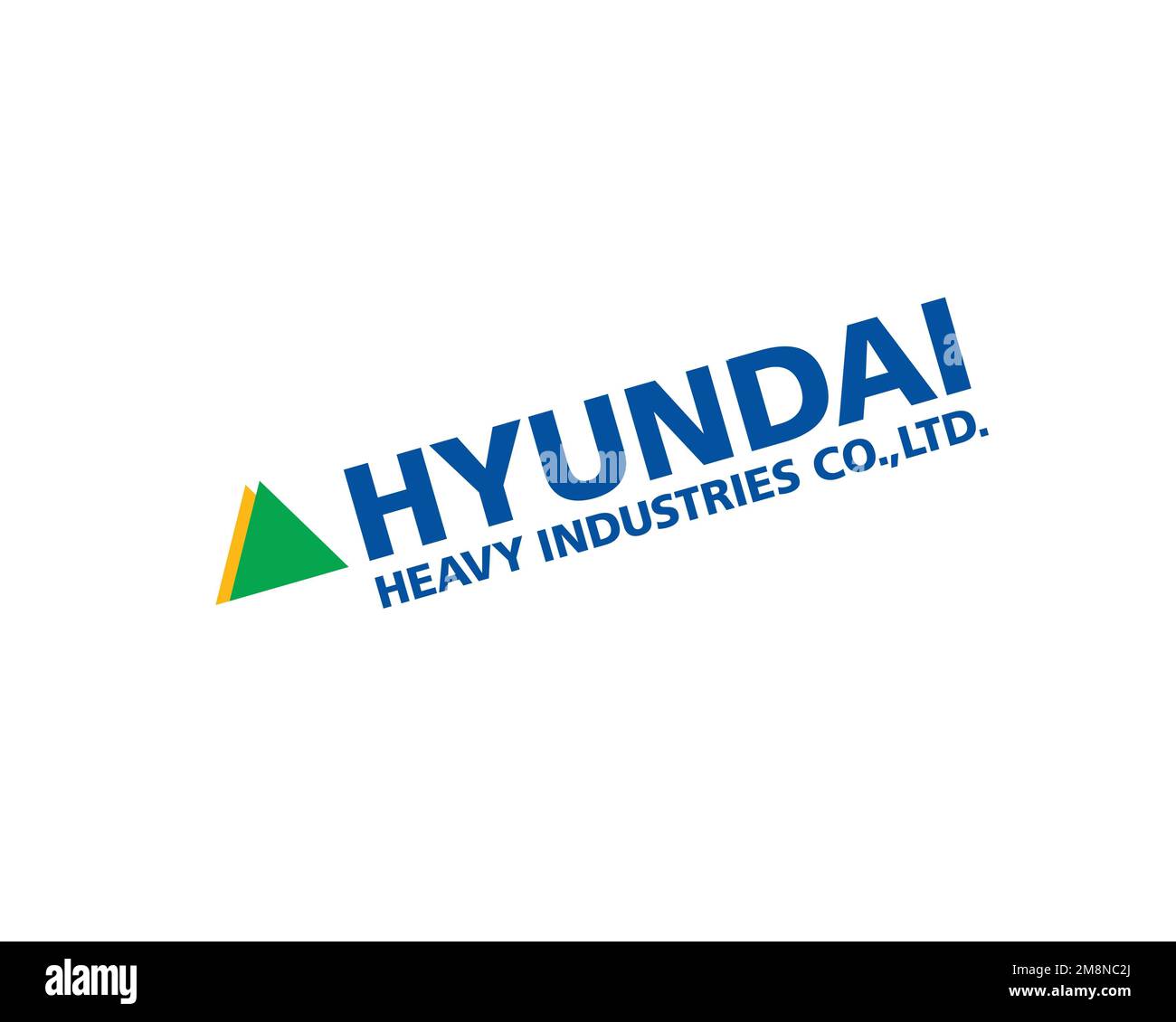 Hyundai Heavy Industries, rotated logo, white background Stock Photo ... Hyundai Heavy Industries, rotated logo, white background Stock Photo ...