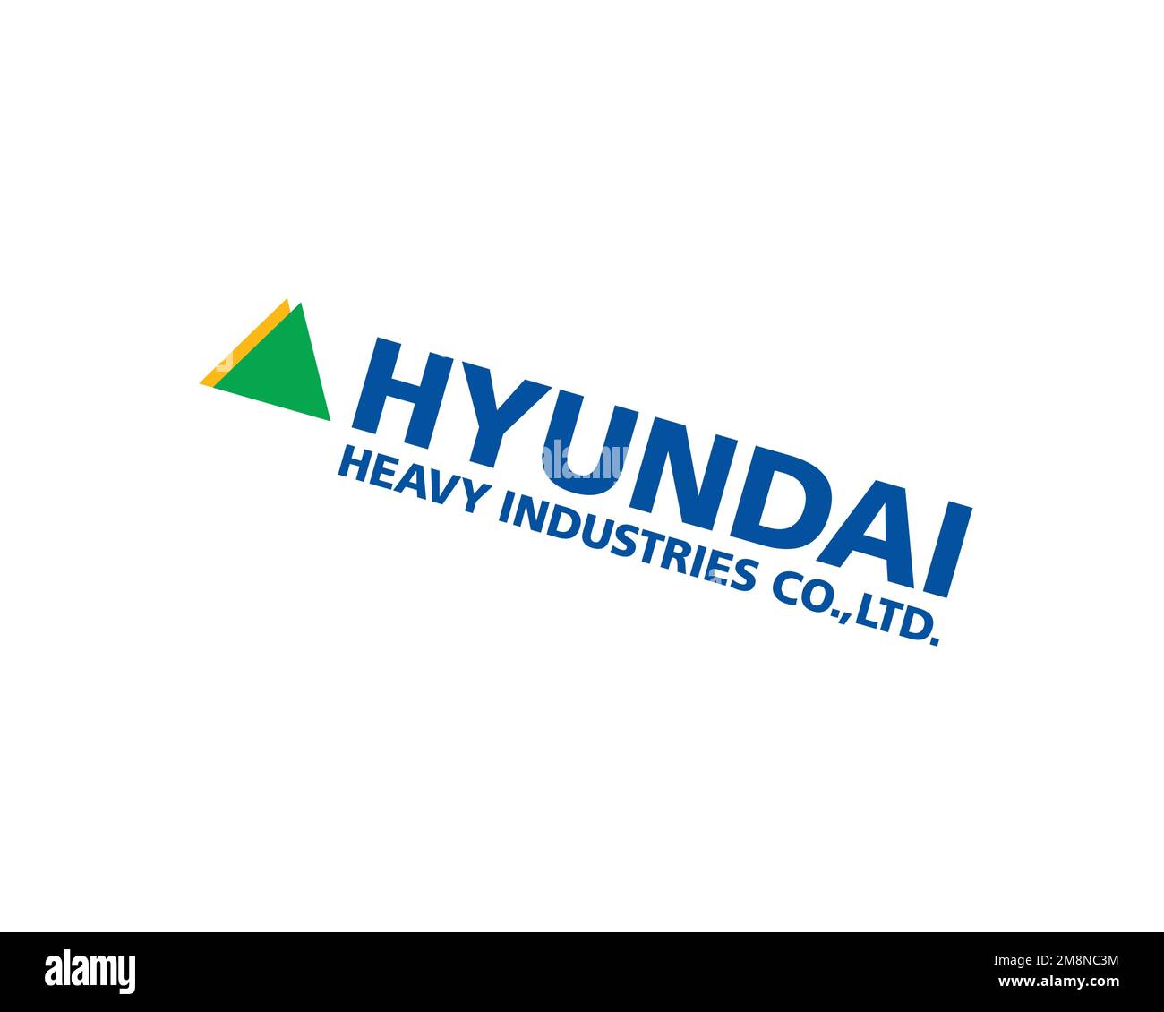 Hyundai Heavy Industries, Rotated Logo, White Background B Stock Photo ...