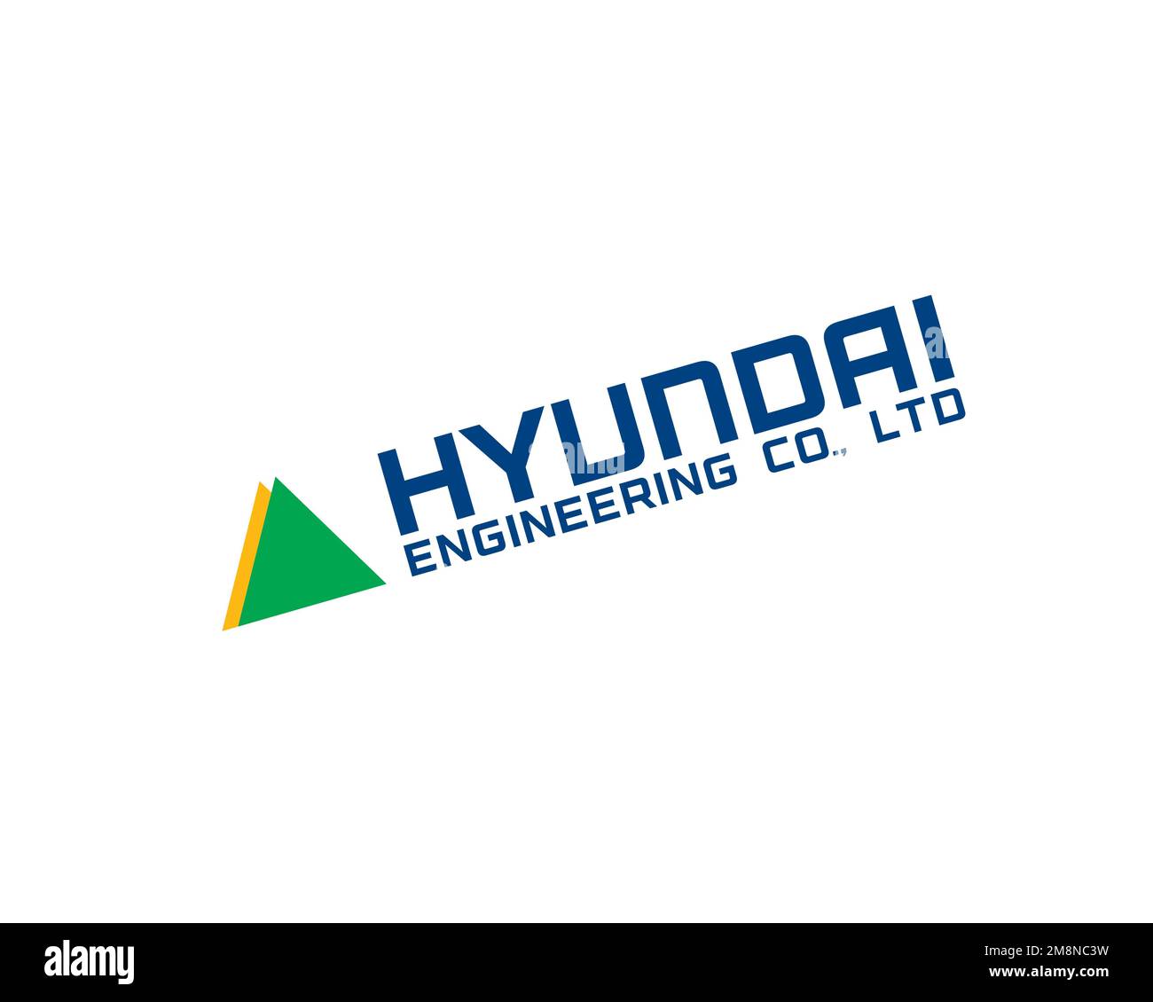 Hyundai Engineering HEC, Rotated Logo, White Background Stock Photo - Alamy