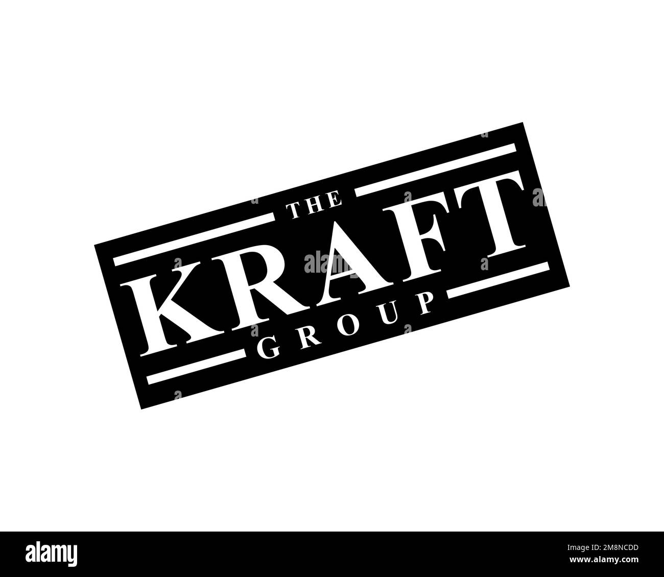 Kraft Group, rotated logo, white background Stock Photo - Alamy
