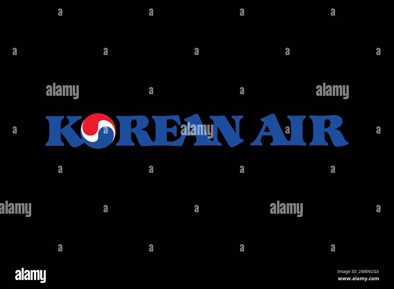 Korean Air, Logo, Black background Stock Photo - Alamy