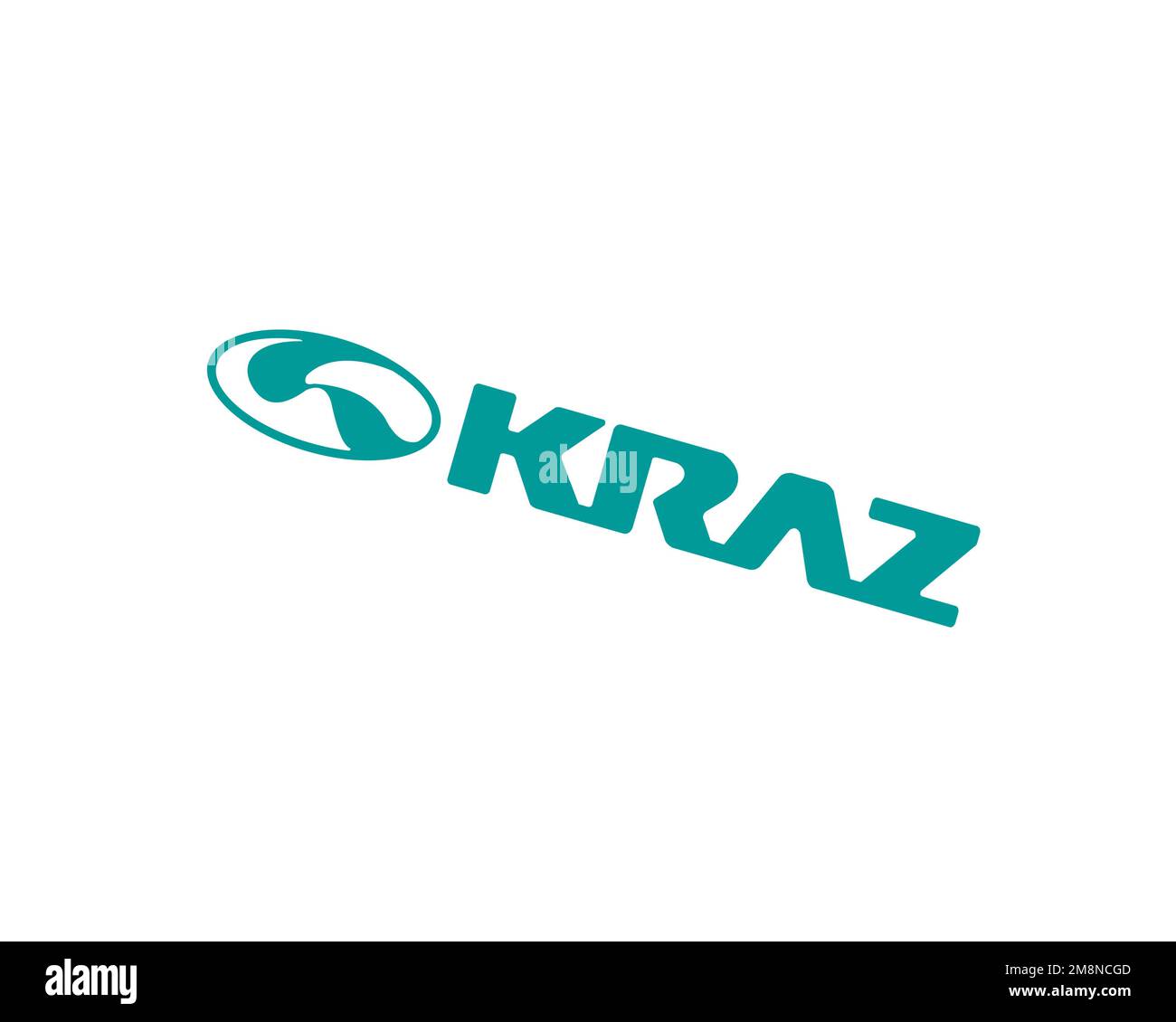 KrAZ, rotated logo, white background B Stock Photo - Alamy