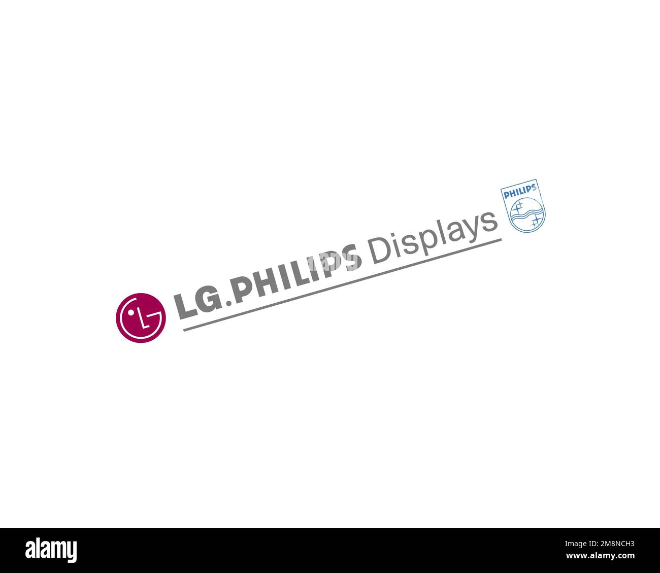 LG. Philips displays, rotated logo, white background Stock Photo - Alamy