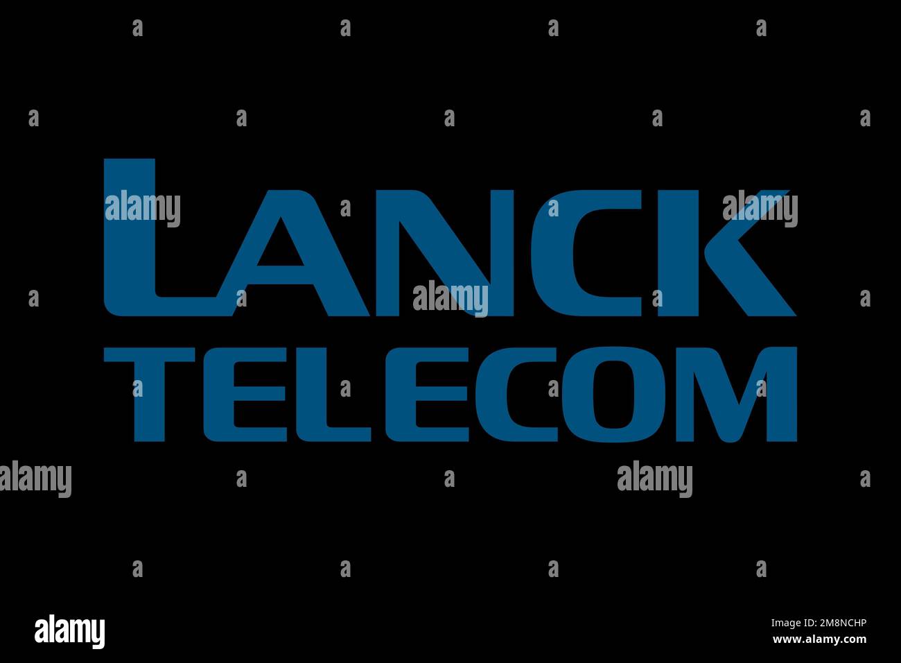 LANCK Telecom, Logo, Black background Stock Photo - Alamy