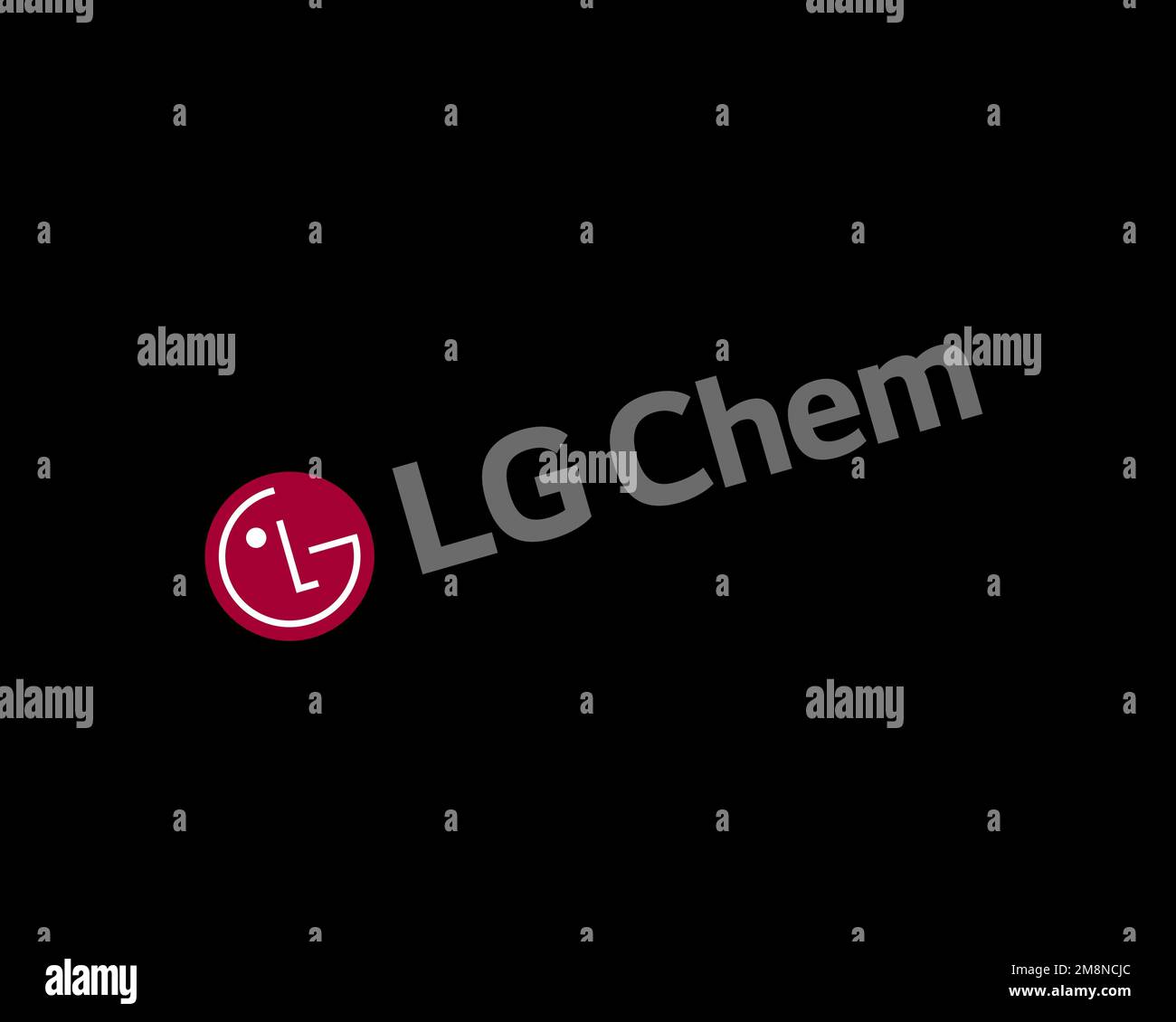 LG Chem, rotated logo, black background Stock Photo - Alamy