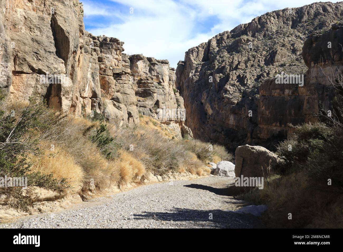 Dog canyon hikes Stock Photo - Alamy