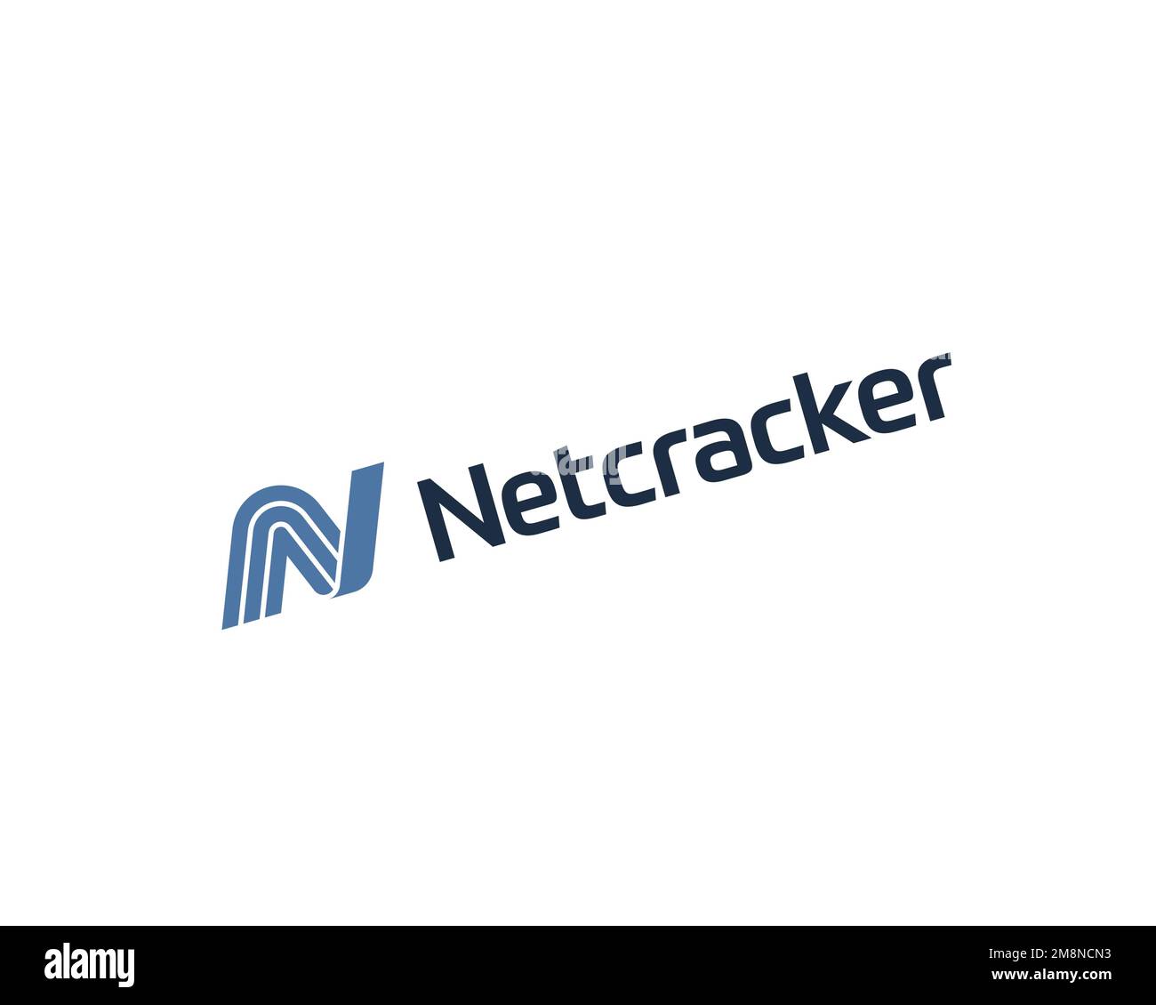 Netcracker Technology, rotated logo, white background Stock Photo - Alamy