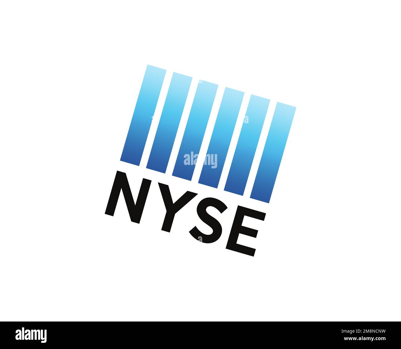 New York Stock Exchange, rotated logo, white background B Stock Photo ...