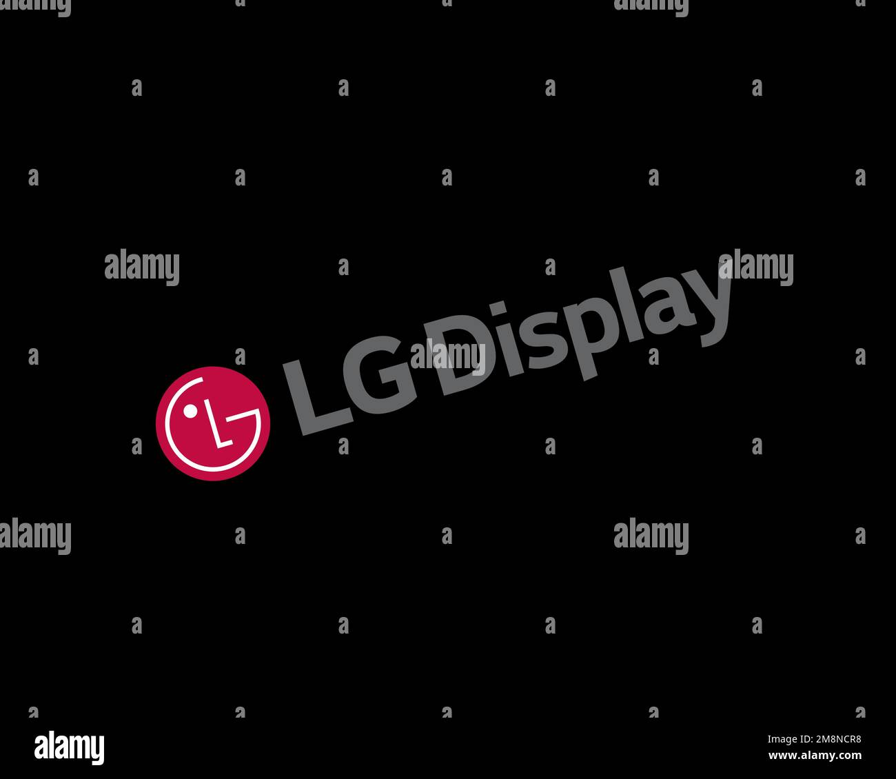 LG display, rotated logo, black background Stock Photo - Alamy
