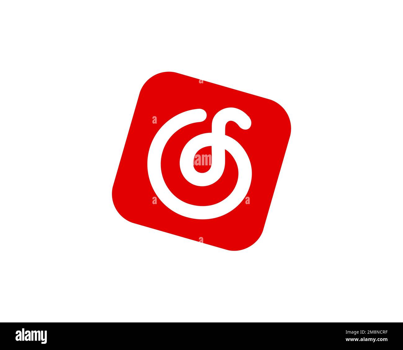 NetEase Music, rotated logo, white background B Stock Photo - Alamy