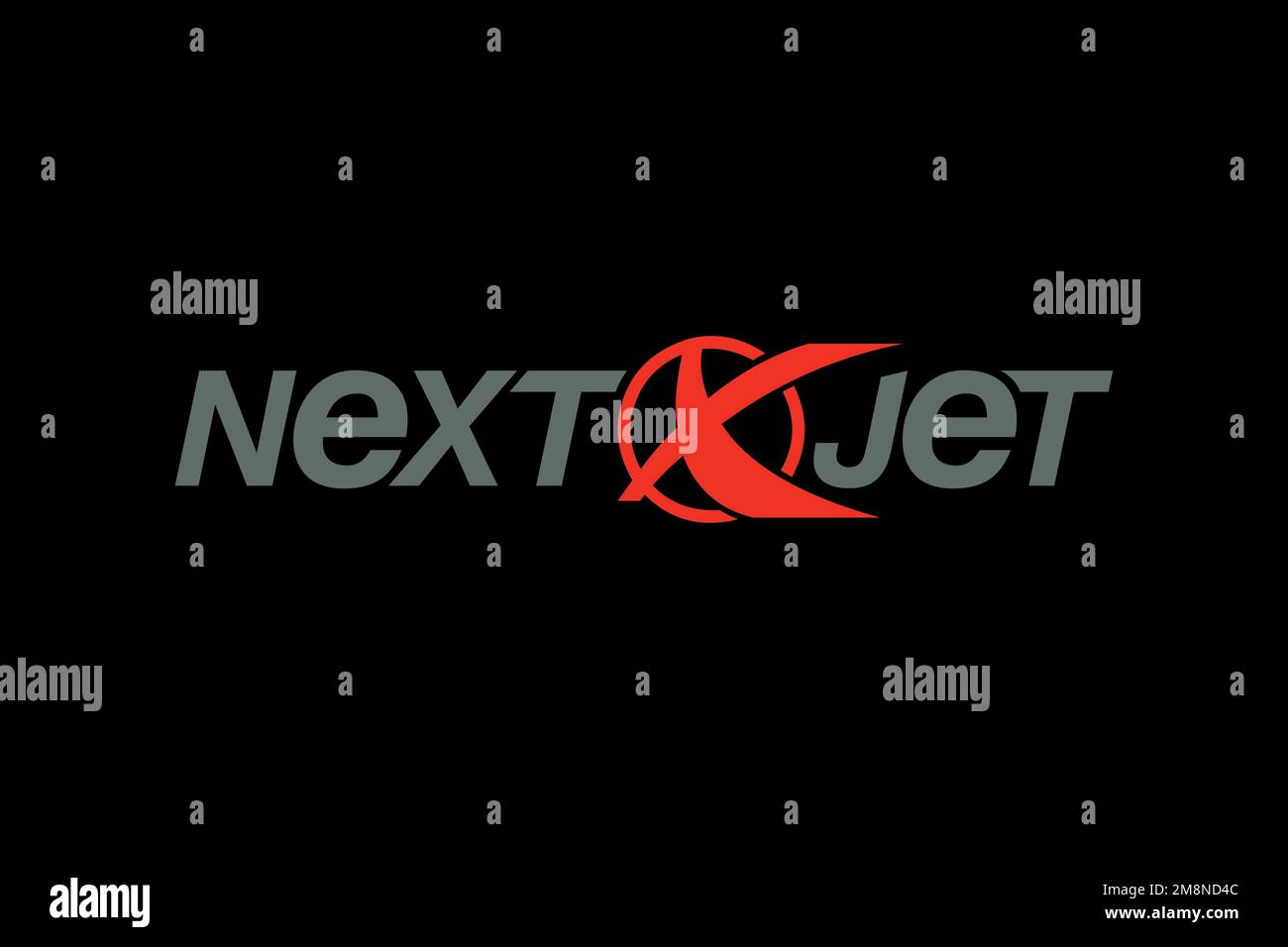 Nextjet, Logo, Black background Stock Photo - Alamy