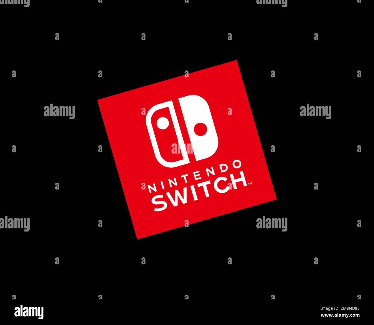 Nintendo Switch Lite, Rotated Logo, Black Background Stock Photo - Alamy