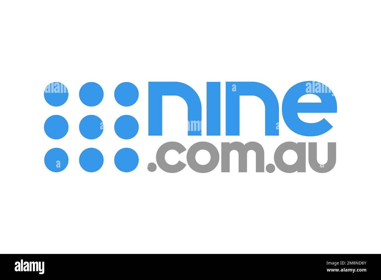 Nine. com. au, Logo, White background Stock Photo - Alamy