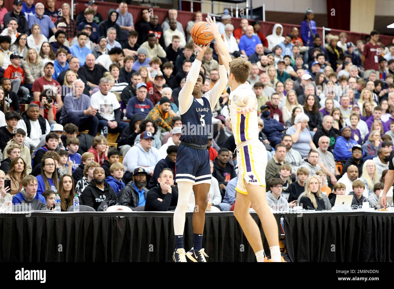 La Lumiere's Zaide Lowery #5 in action against Montverde during a high ...