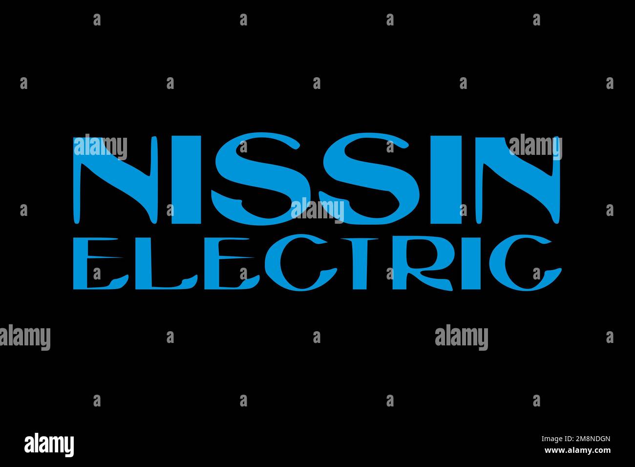 Nissin Electric, Logo, Black background Stock Photo - Alamy