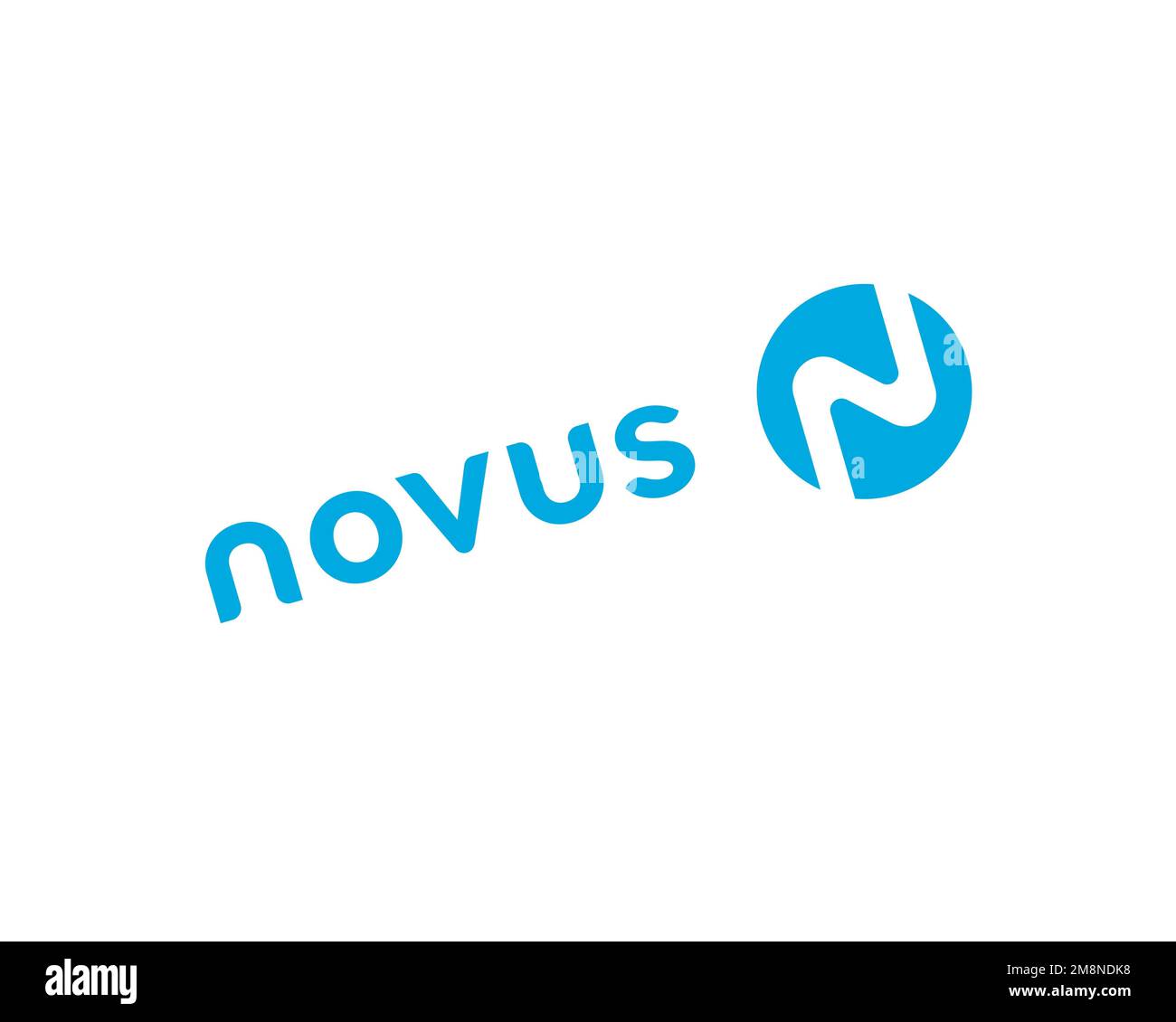 Novus entertainment company, rotated logo, white background Stock Photo ...
