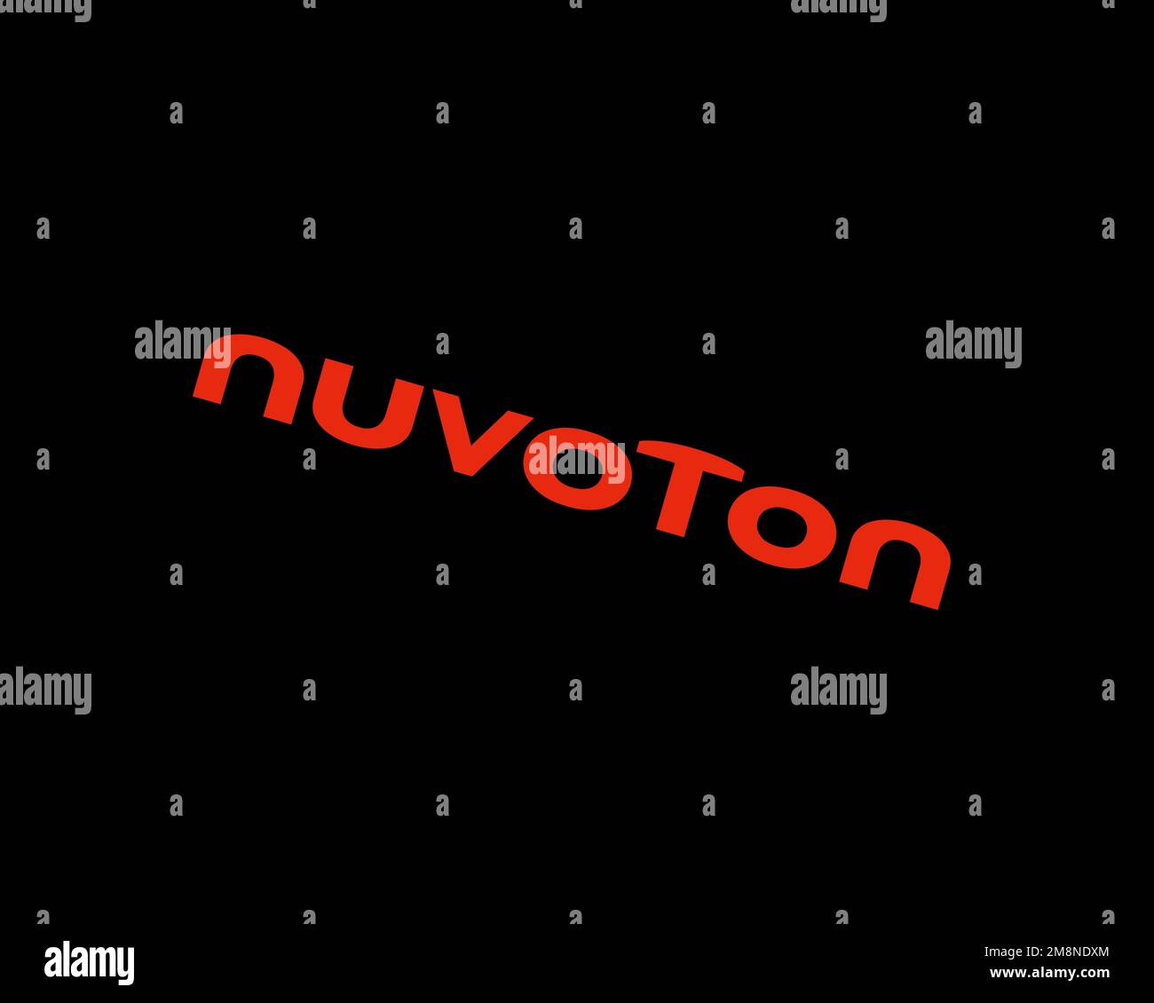Nuvoton, rotated logo, black background B Stock Photo - Alamy
