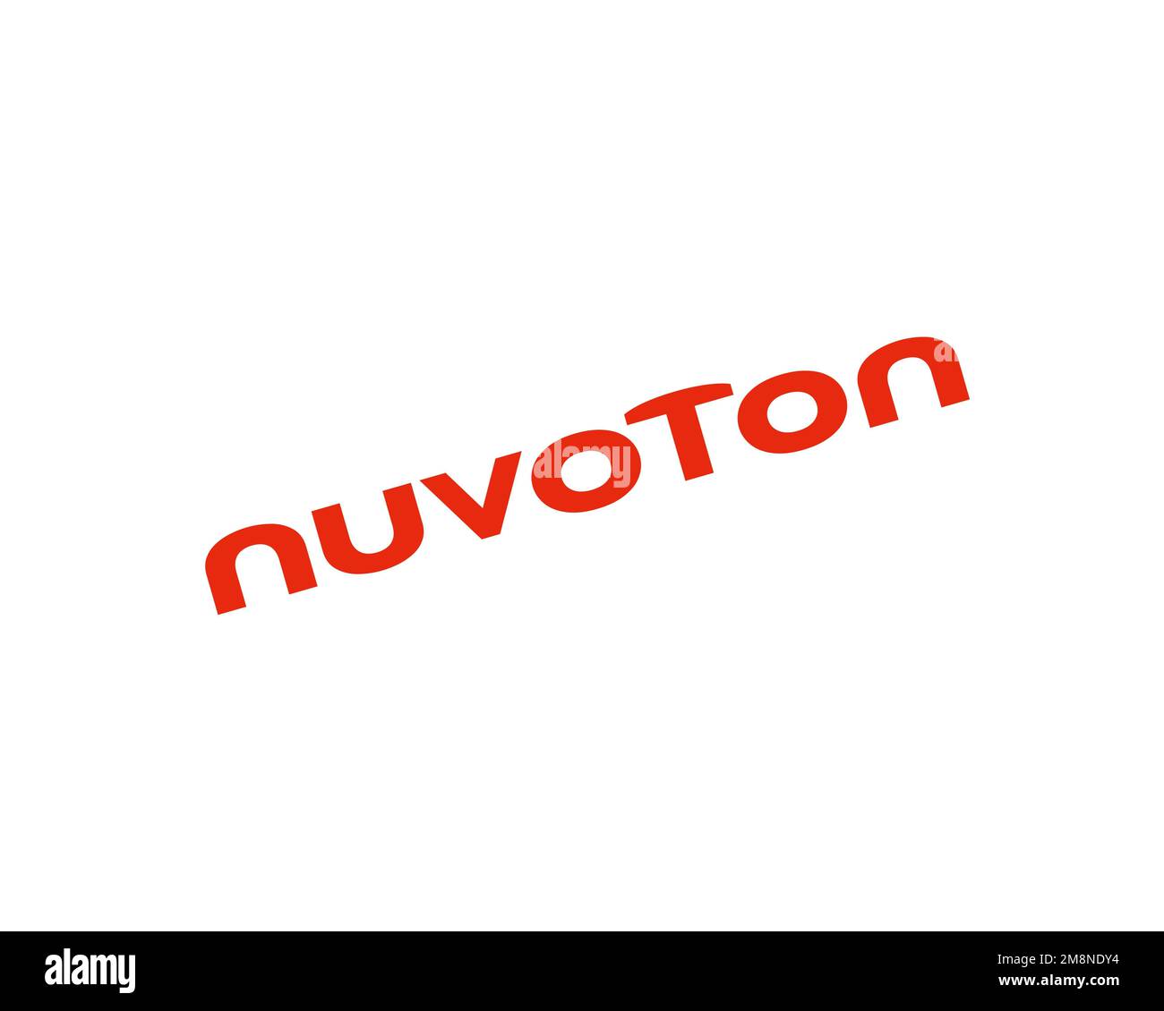 Nuvoton, rotated logo, white background Stock Photo - Alamy