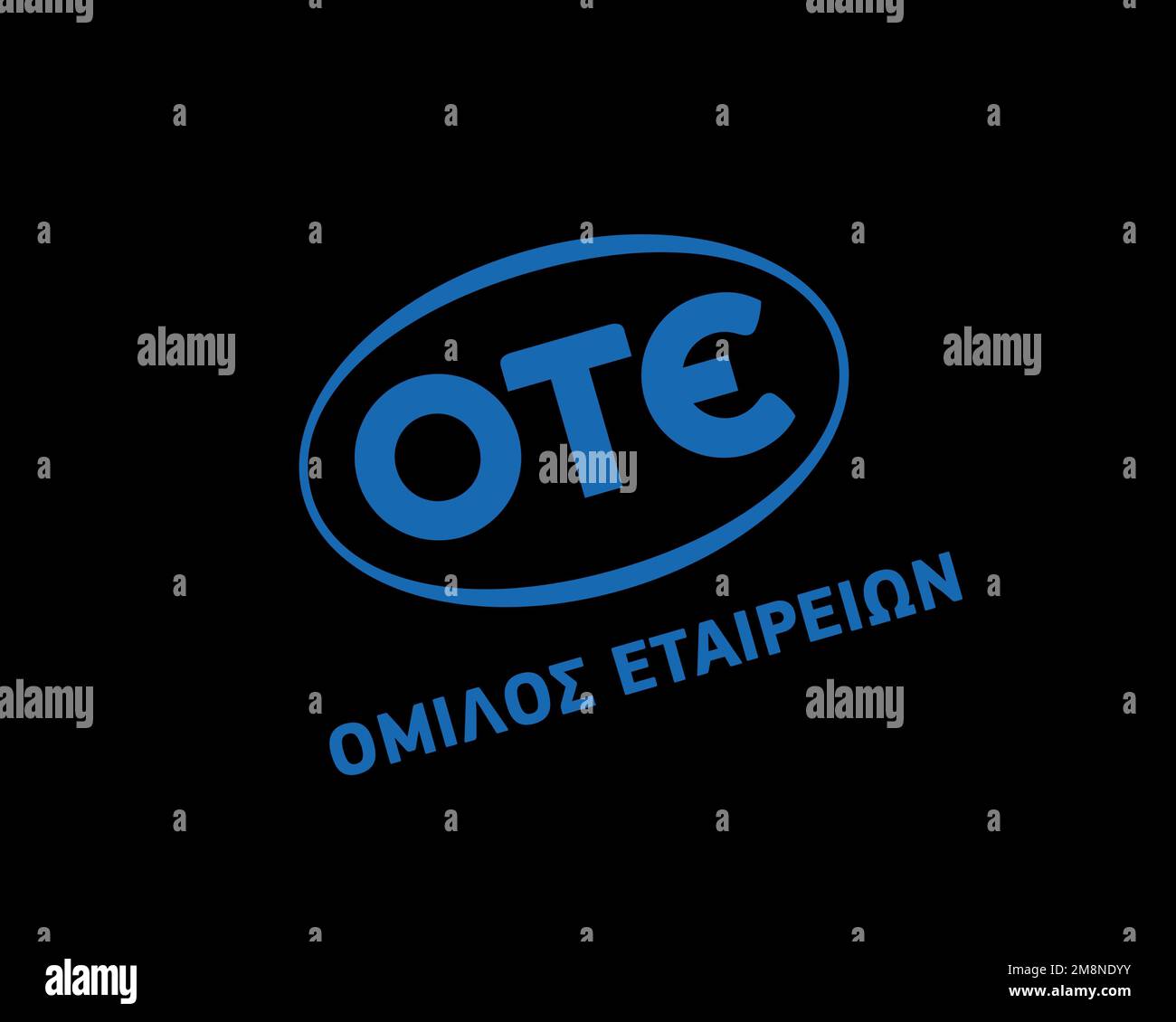 OTE, rotated logo, black background Stock Photo - Alamy