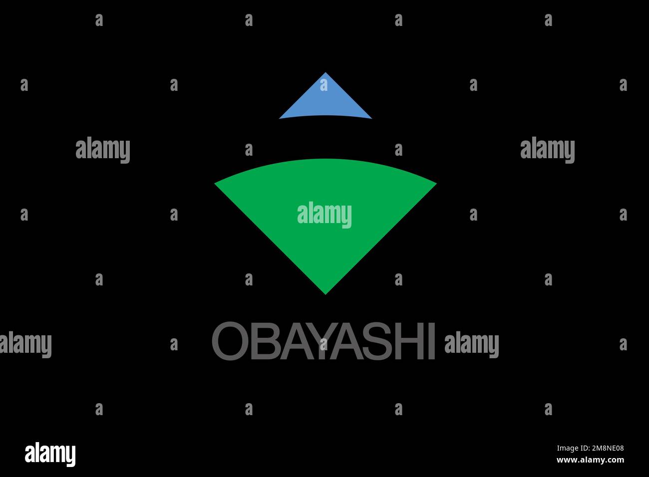 Obayashi Corporation, Logo, Black background Stock Photo - Alamy