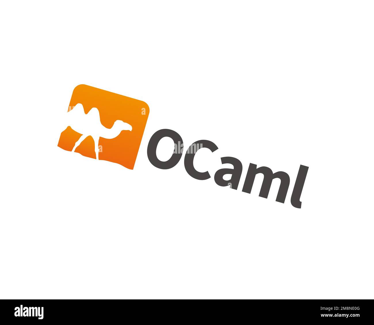 OCaml, rotated logo, white background B Stock Photo - Alamy