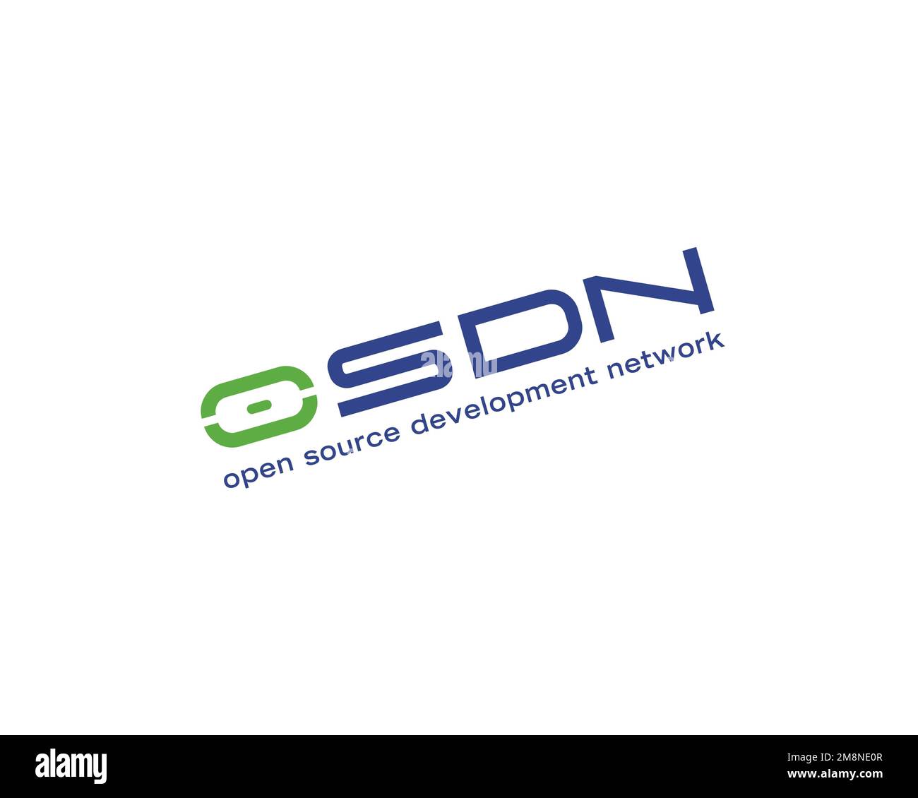 OSDN, rotated logo, white background Stock Photo - Alamy