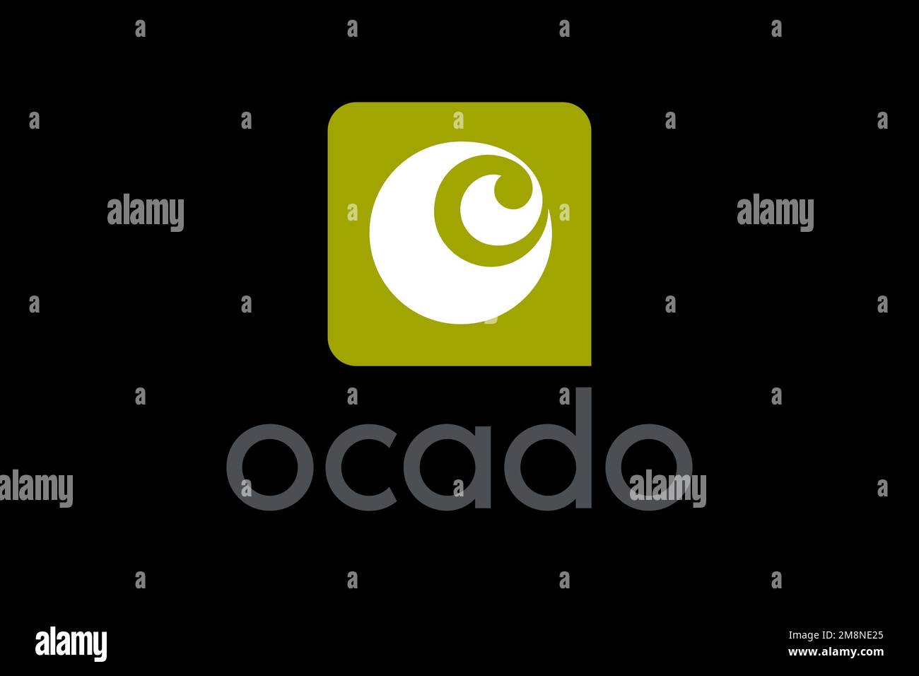 Ocado, Logo, Black background Stock Photo - Alamy