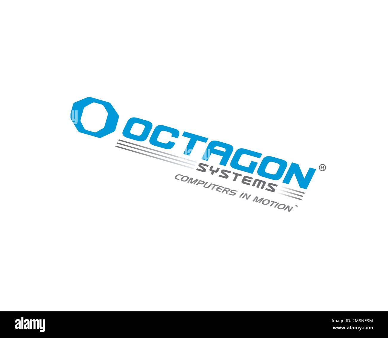 Octagon Systems, rotated logo, white background B Stock Photo - Alamy