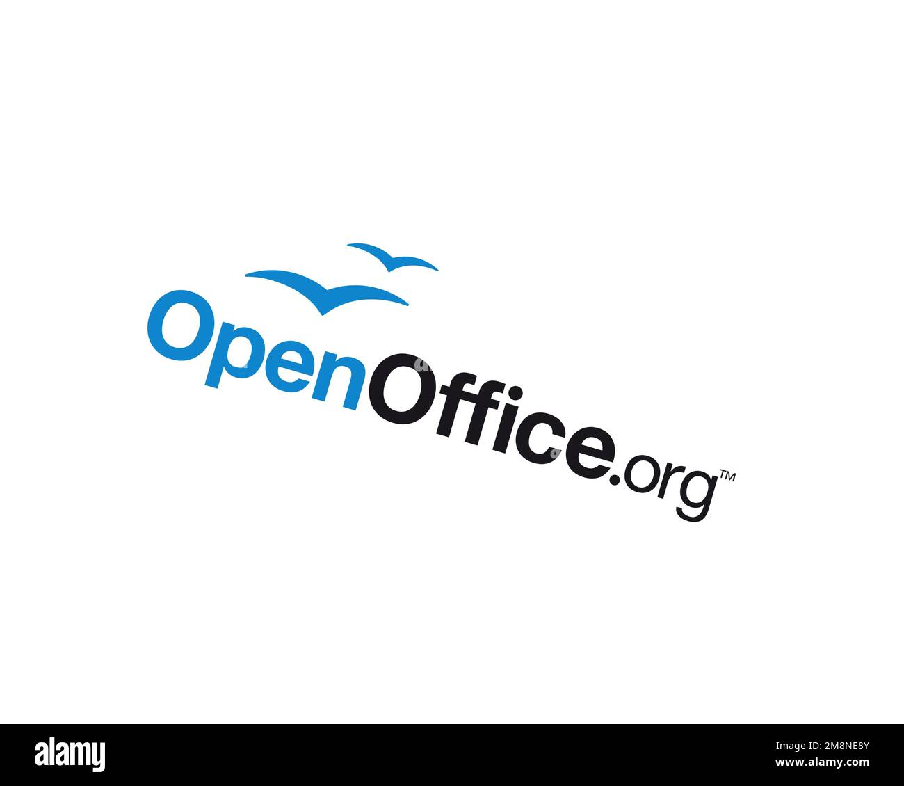 OpenOffice. org, rotated logo, white background B Stock Photo - Alamy