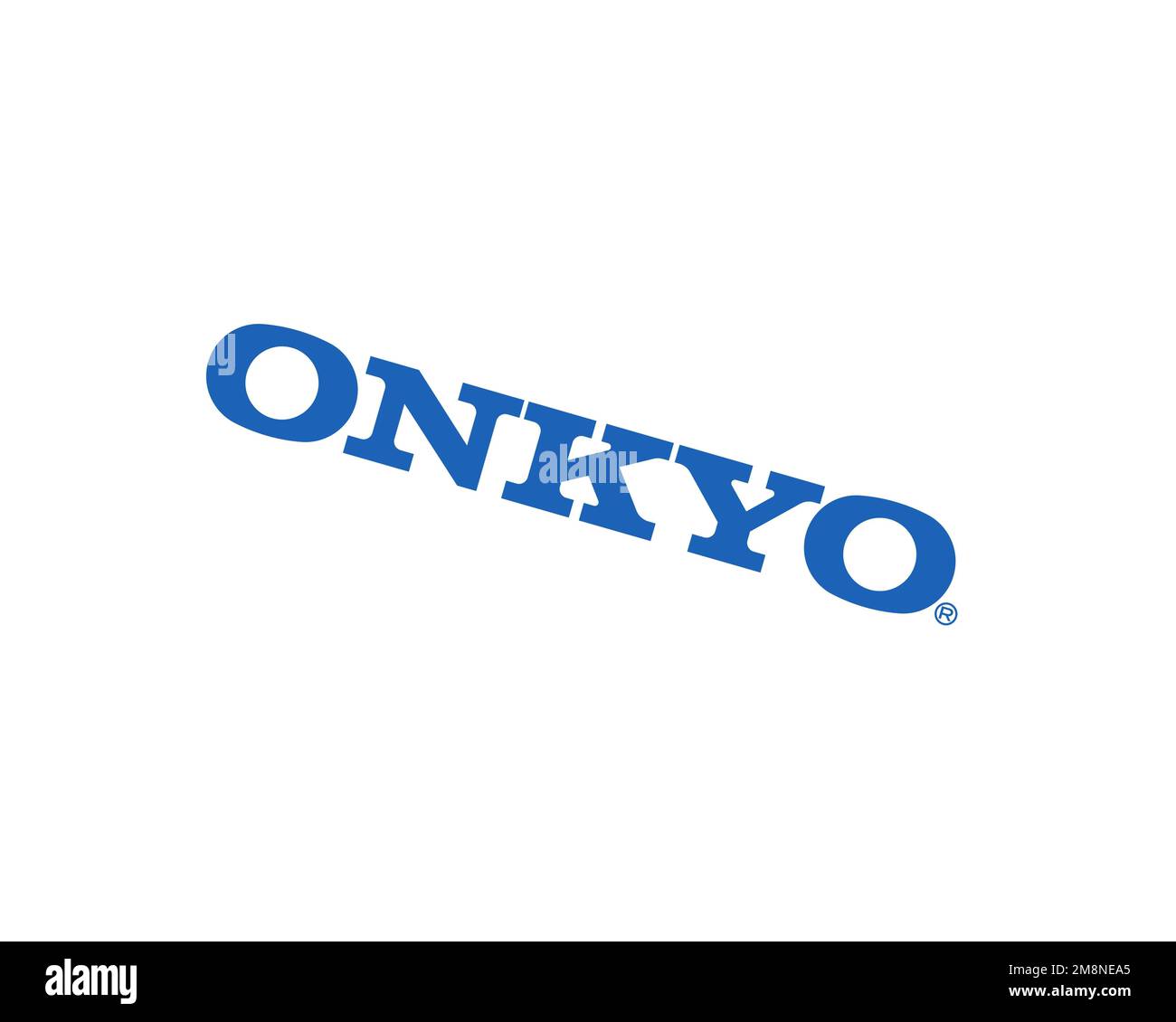 Onkyo, rotated logo, white background B Stock Photo - Alamy