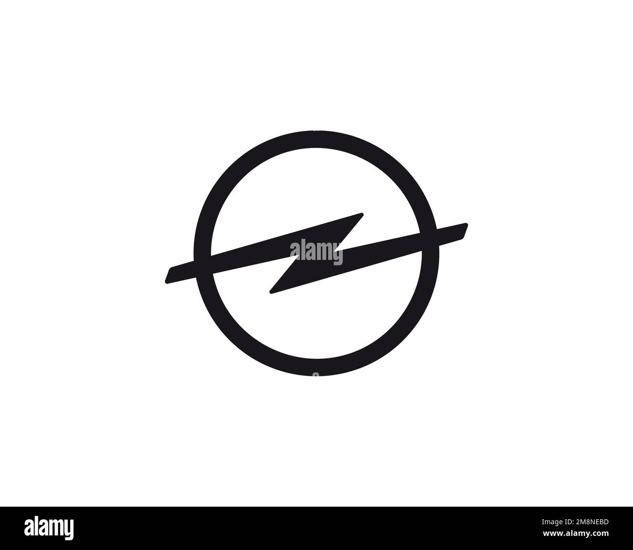 Opel Manufacturing Poland, rotated logo, white background Stock Photo ...