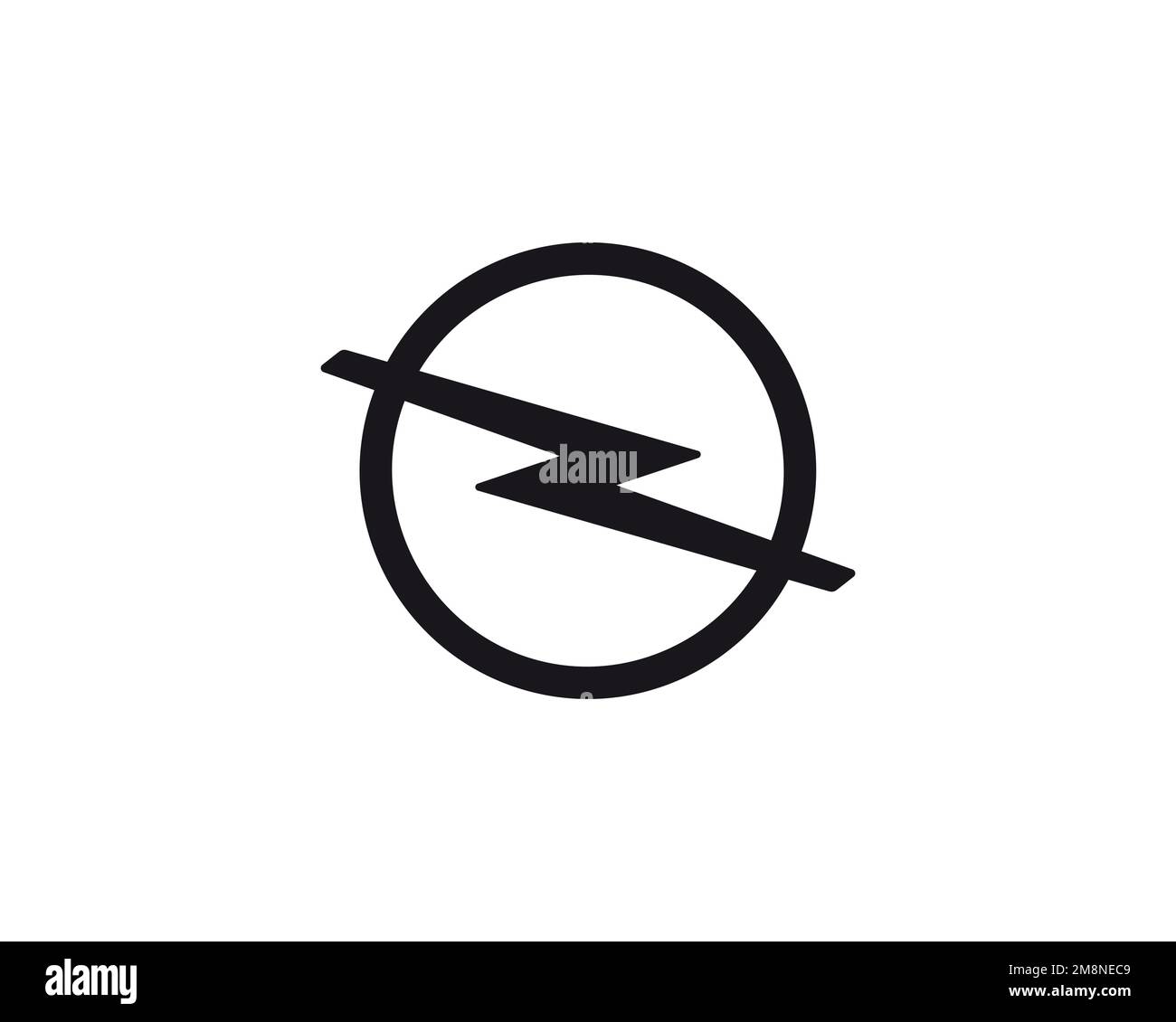 Opel, rotated logo, white background B Stock Photo - Alamy