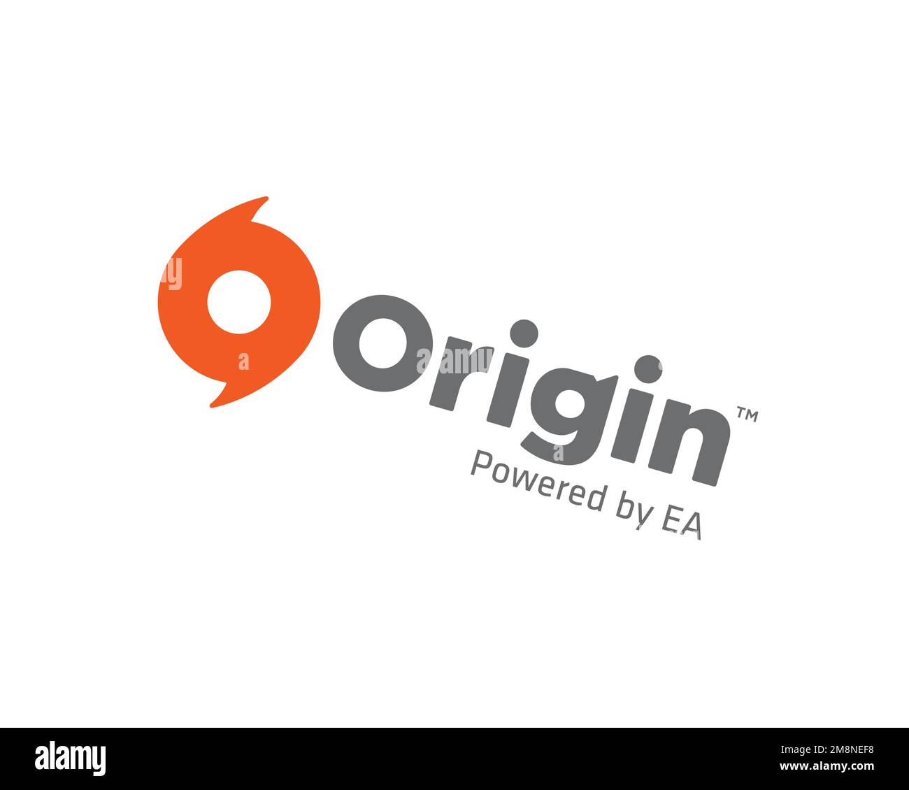 Origin service, rotated logo, white background B Stock Photo - Alamy