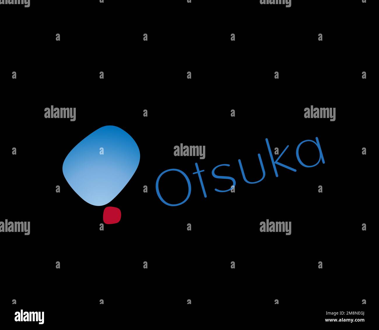 Otsuka Pharmaceutical, rotated logo, black background Stock Photo - Alamy
