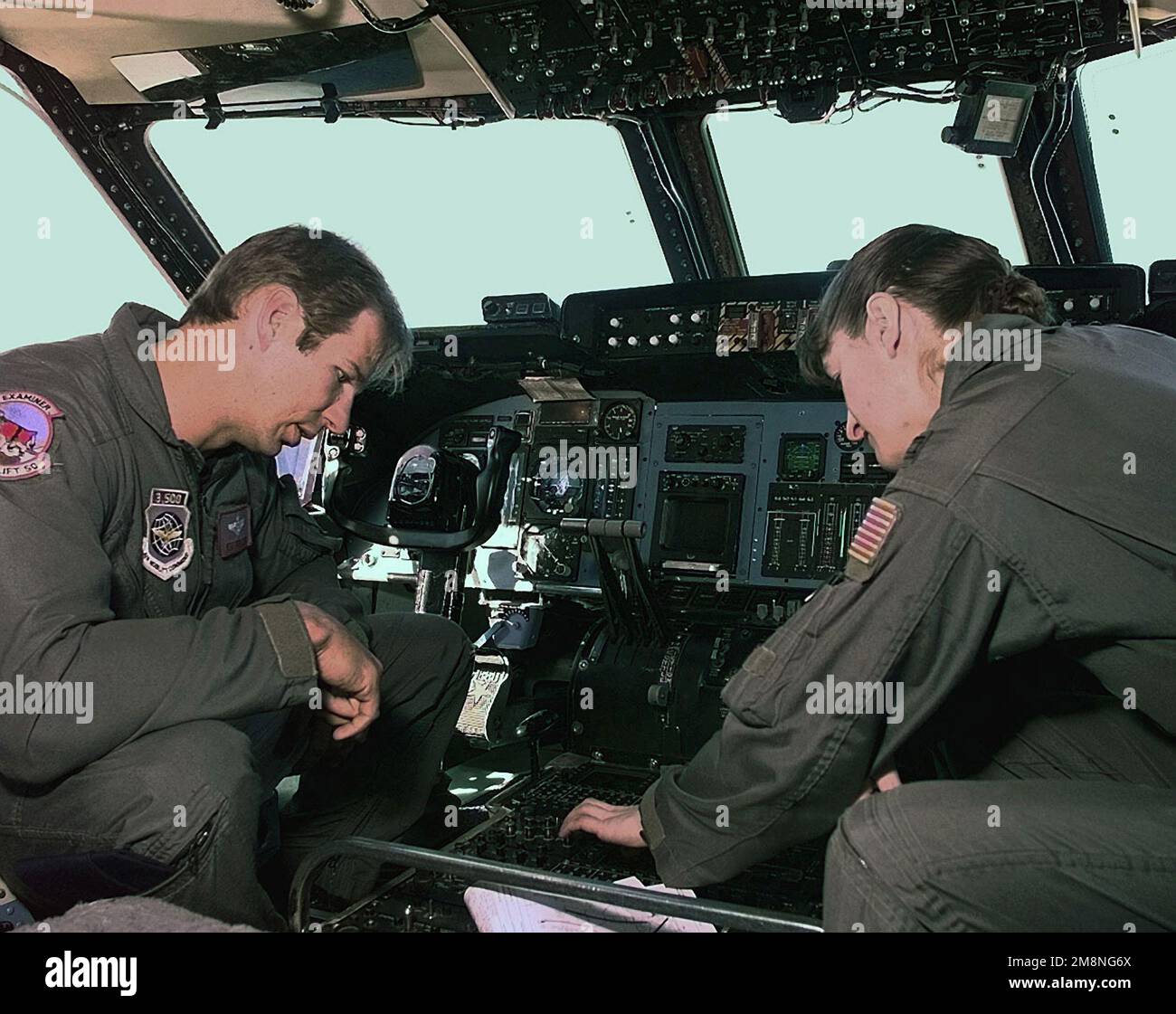 Captain Cherianne Carlisle, USAF, (left), C-5 Galaxy pilot from the ...