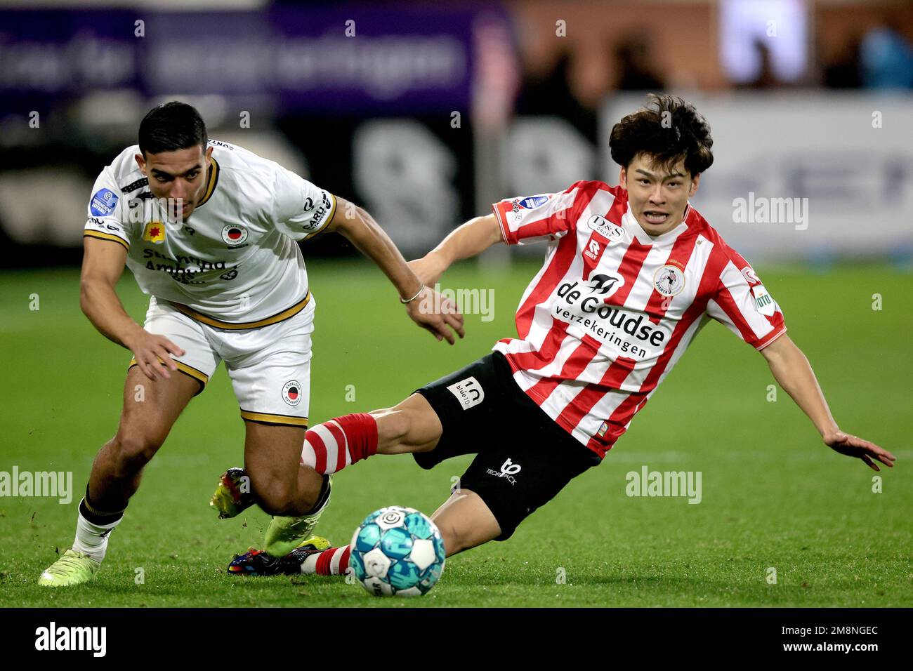 Netherlands. 14th Jan, 2023. ROTTERDAM - (lr) Redouan El Yaakoubi of ...