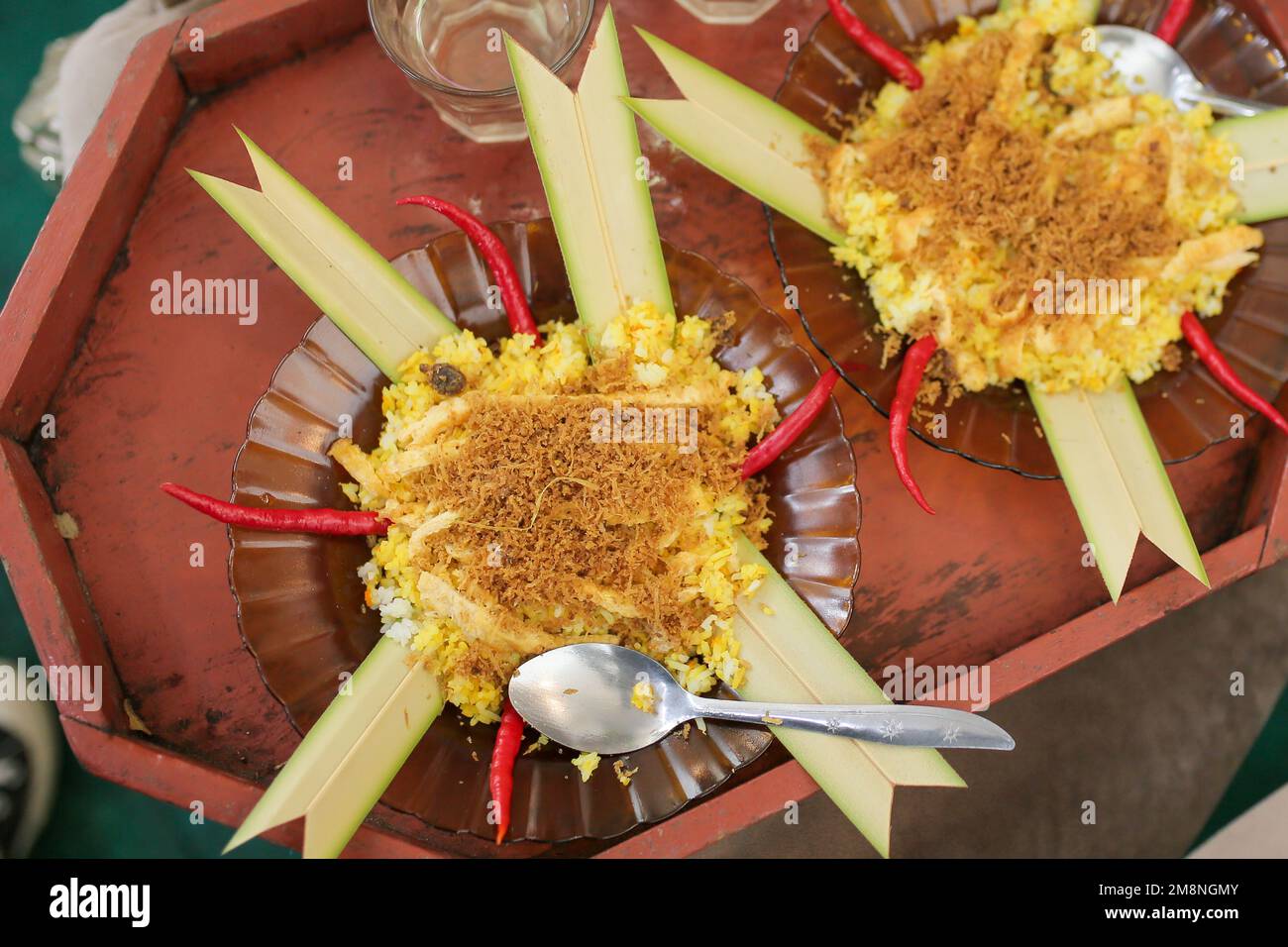 traditional food at every event in aceh Stock Photo - Alamy