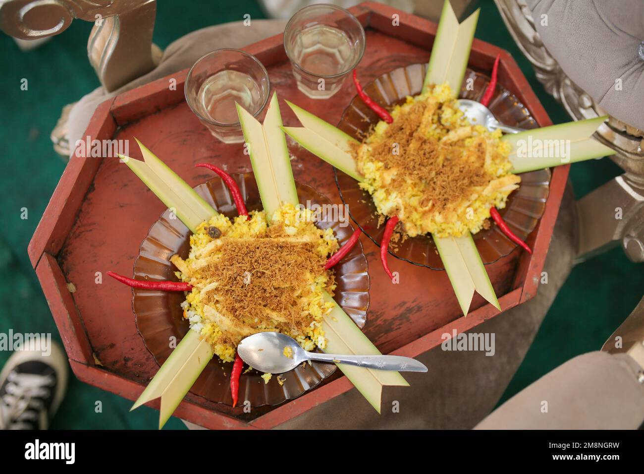 traditional food at every event in aceh Stock Photo - Alamy