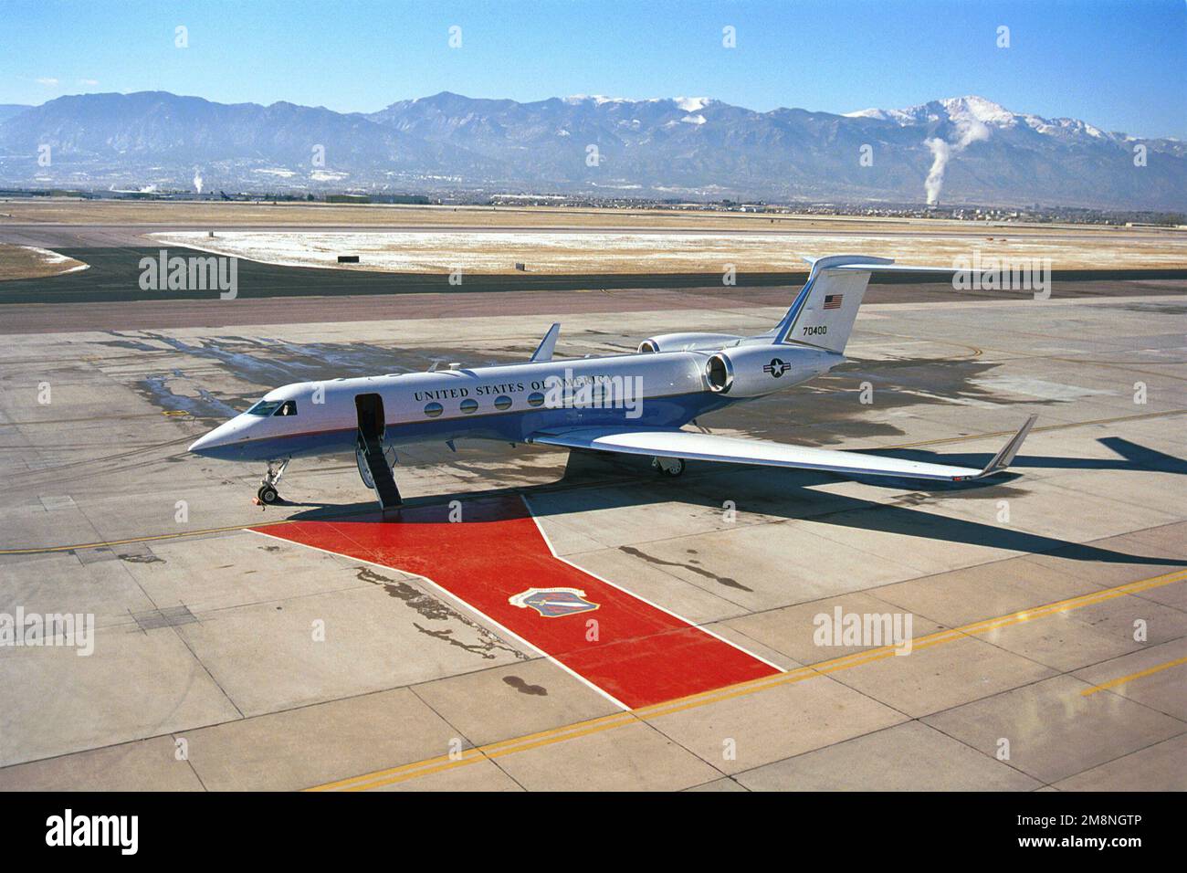 A C-37 aircraft, used to transport the Secretary of the Air Force F ...