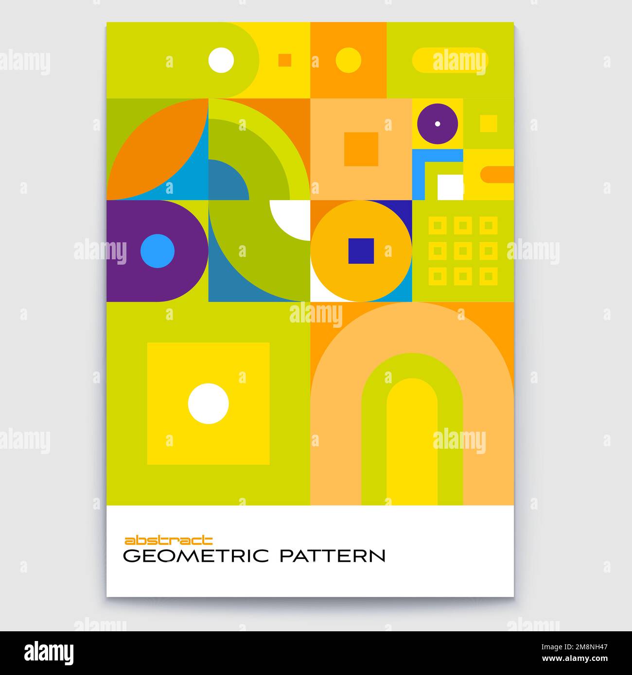 Minimalistic poster with geometric art. Bauhaus style patterns from ...