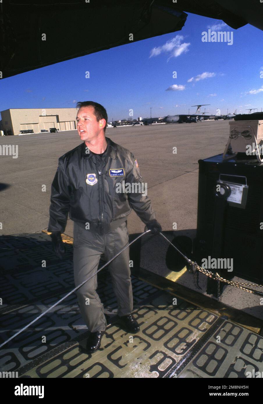 USAF AIRMAN First Class Michael A. Brown a Loadmaster with the 9th ...