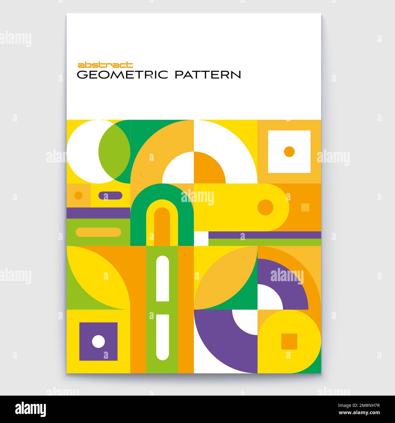 Retro design poster. Geometric art. Bauhaus style pattern from ...