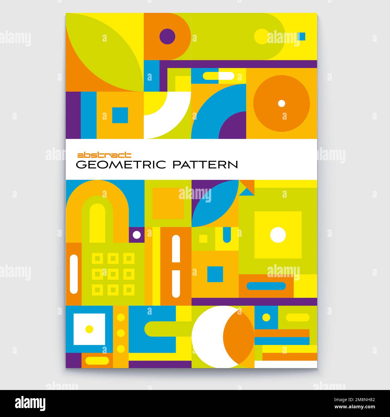 Bauhaus poster. Retro design style. Geometric art. Pattern from ...