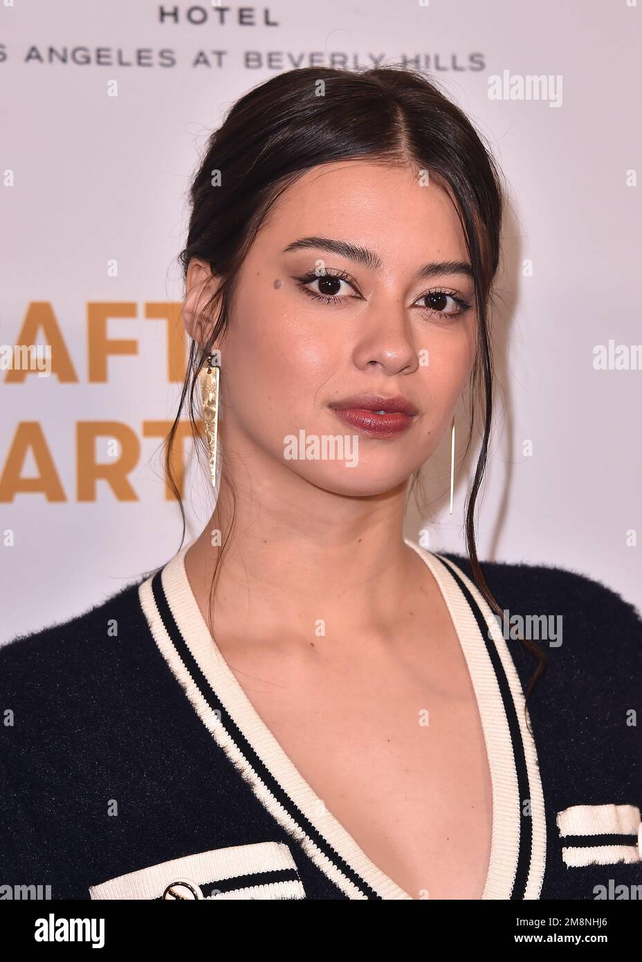 Los Angeles, USA . 14th Jan, 2023. Amber Midthunder walking the red ...