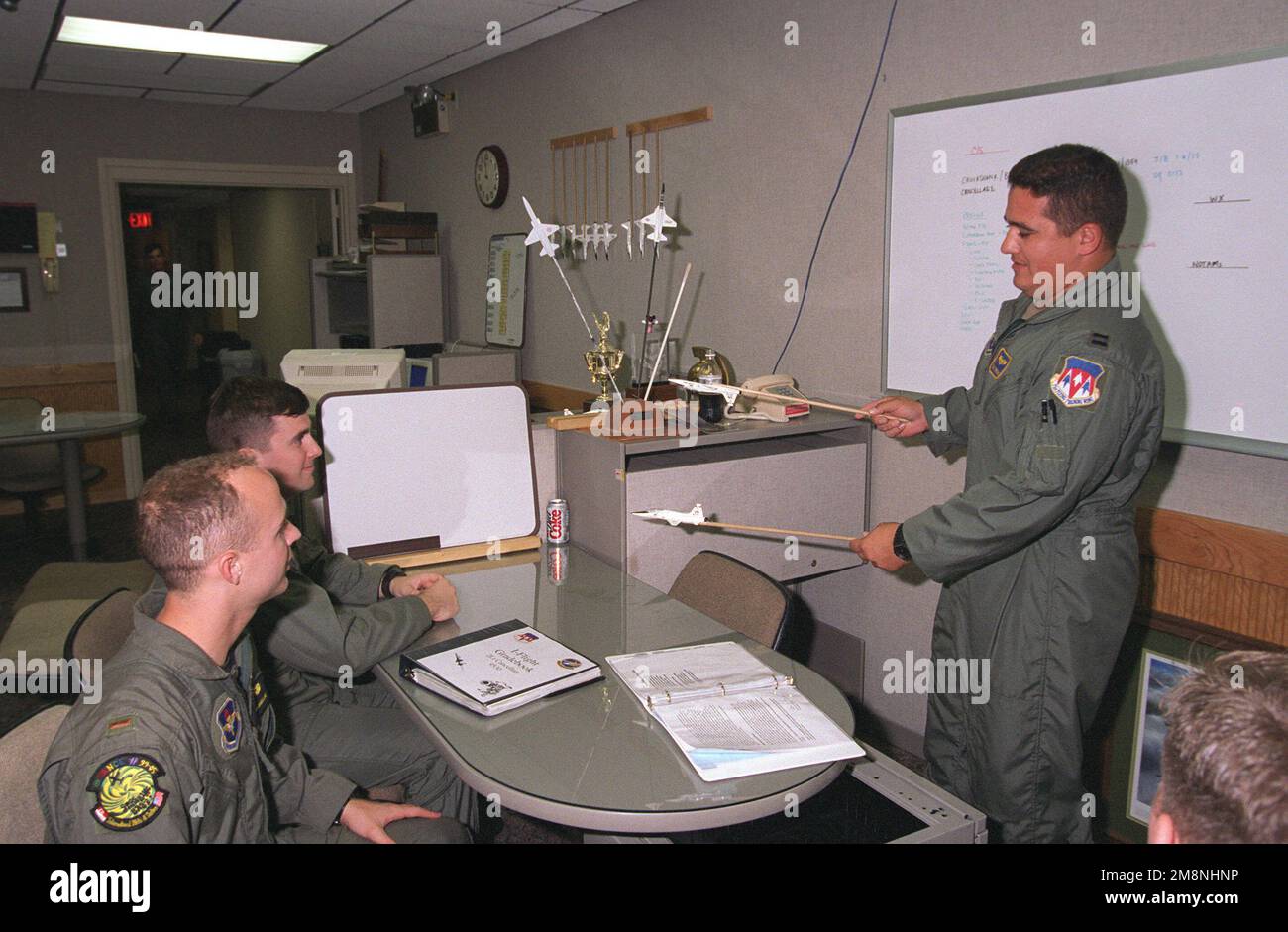 In the Post Flight debrief, using T-38 Talon models, US Air Force ...