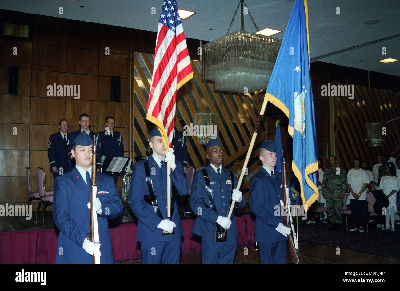 US Air Force Band Brass Quintet, performs at the Andrews National ...