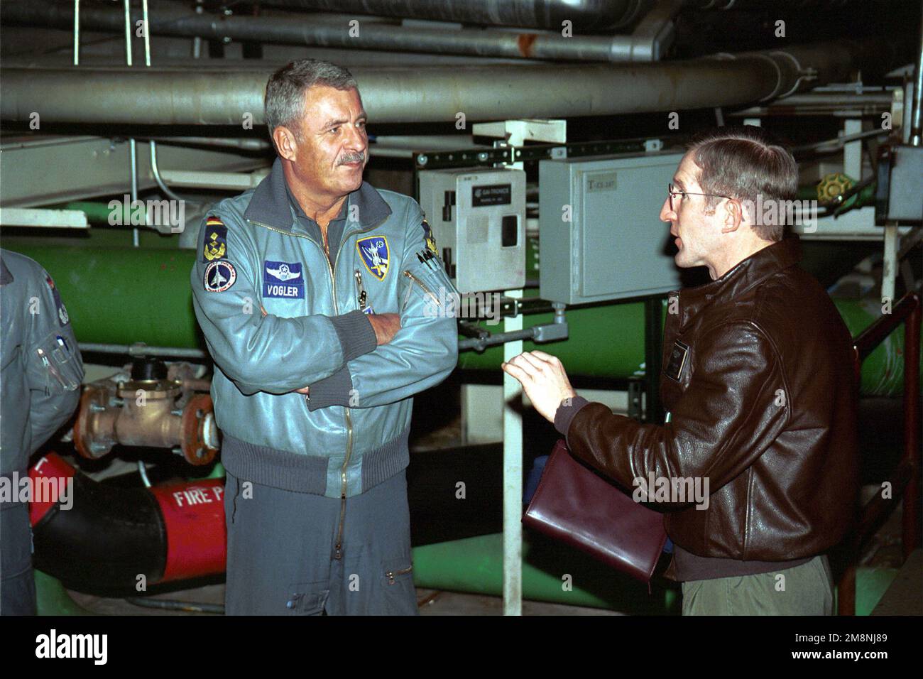 German Air Force Lieutenant General Peter A. Vogle visits with US Air ...