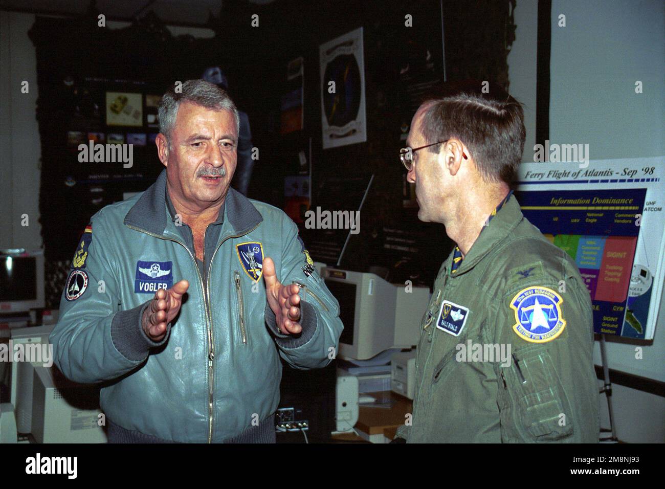 German Air Force Lieutenant General Peter A. Vogler visits with US Air ...